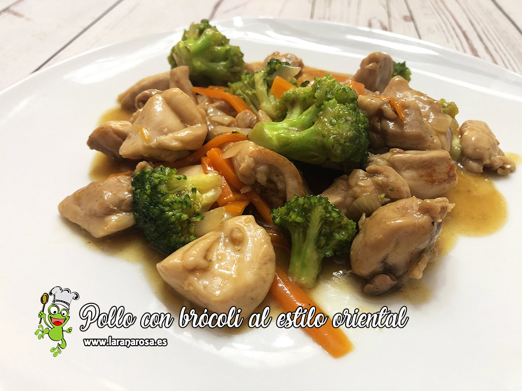 Pollo con brócoli al estilo oriental — La rana Rosa